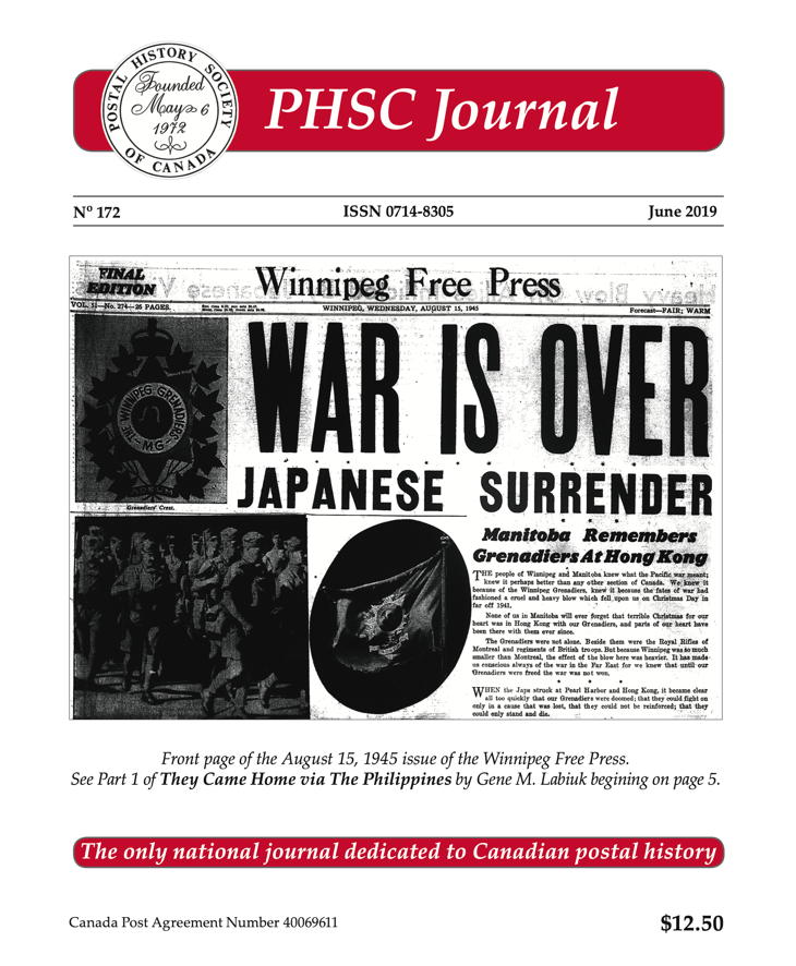 Postal History Society of Canada (PHSC)